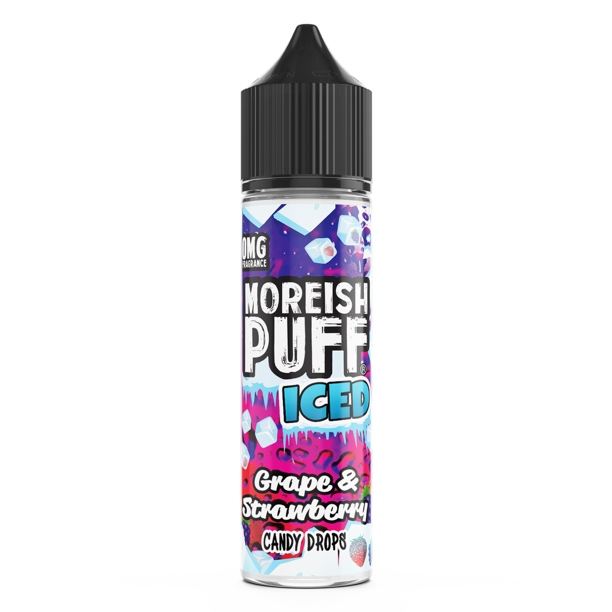 Moreish Puff Iced Grape & Strawberry Candy Drops 50ml Short Fill